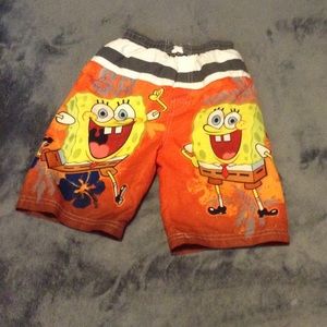 Nickelodeon | Swim | Sponge Bob Square Pants Swim Trunks | Poshmark